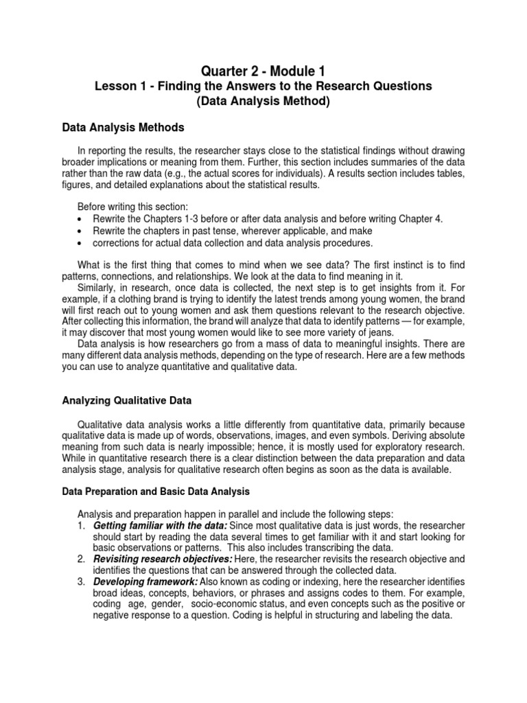 Las q2 3is Melcweek1 | PDF | Qualitative Research | Statistics