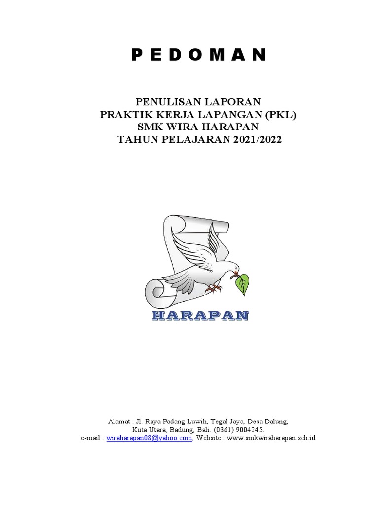 Panduan Laporan PKL 2022 | PDF
