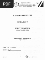 Filipino 9 - Quarter 1 - Module 1 | PDF