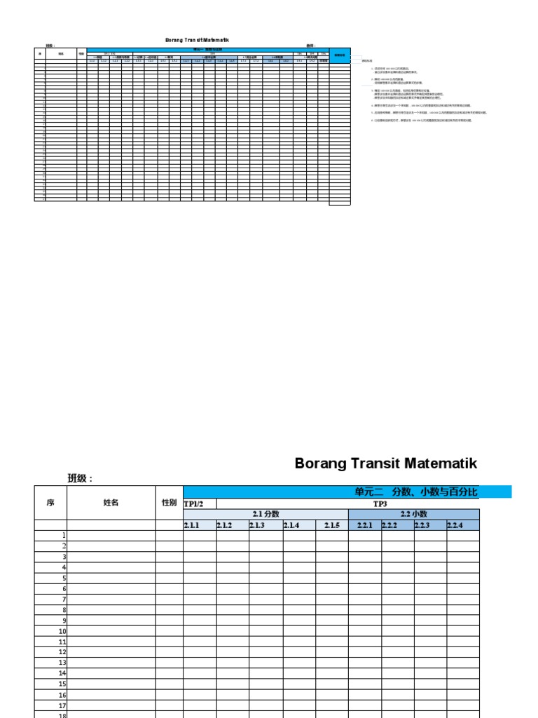 Borang Transit PBD MT SJKC | PDF
