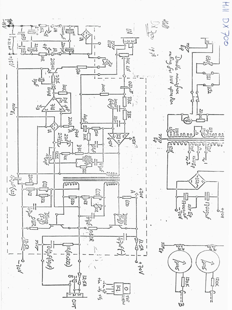 Hill DX700 Schematics | PDF