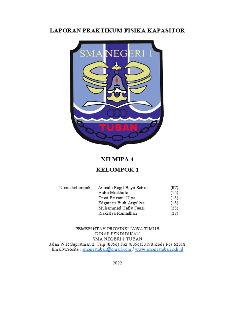 Fisika Kapasitor Kelompok 1 Xii Mipa 4 | PDF Fisika Kapasitor Kelompok 1 Xii Mipa 4 | PDF