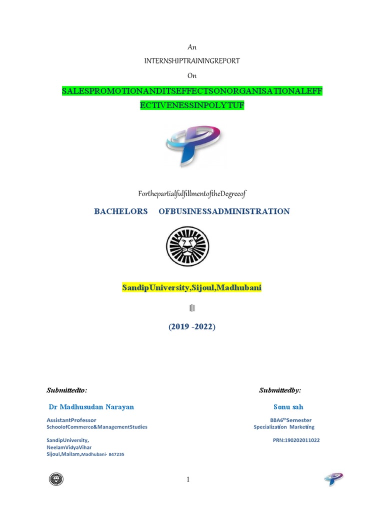 Training Report Navin | PDF | Marketing | Business Process