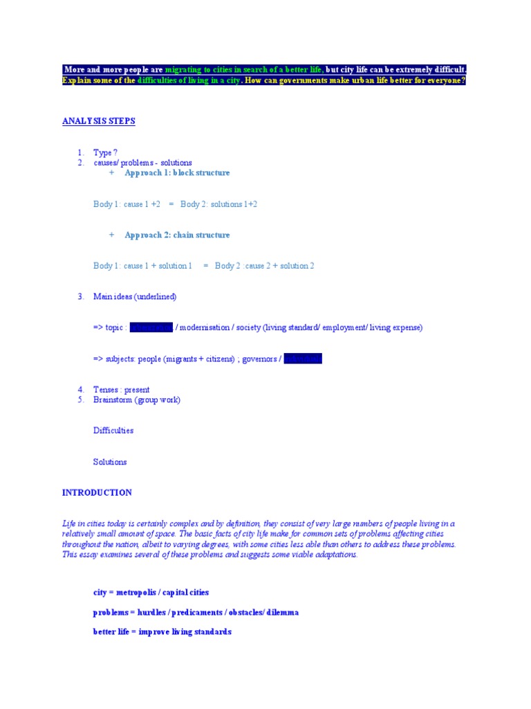 A - Problems - Solutions | PDF | Cost Of Living | City