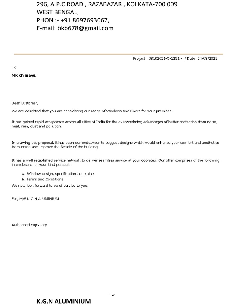 Upvc Project | PDF | Window | Door