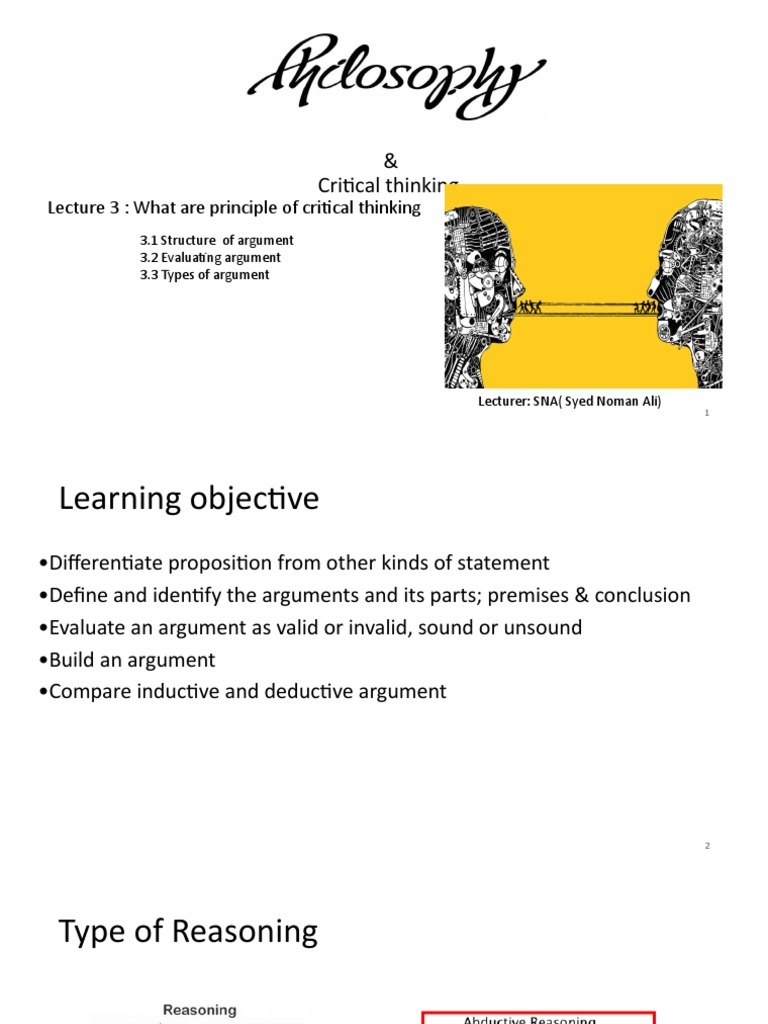 3 Arguement | PDF | Argument | Logic