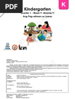 Kindergarten: Quarter 1 - Week 9 | PDF