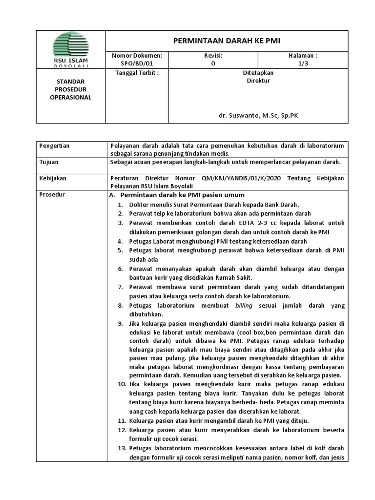 Permintaan Darah Ke Pmi | PDF | Kesehatan Holistik | Sains & Matematika