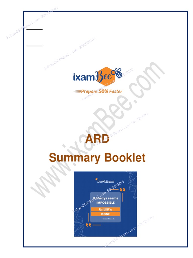 ARD Summary | PDF | Fertilizer | Soil