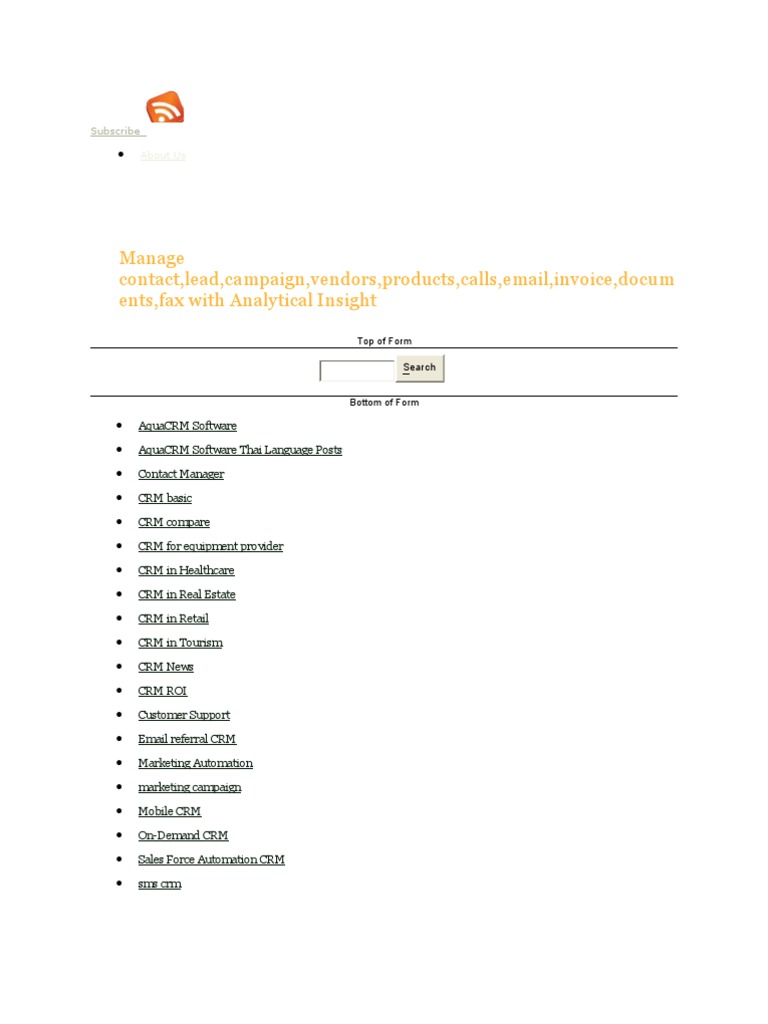 Crm Pdf Customer Relationship Management Software As A Service