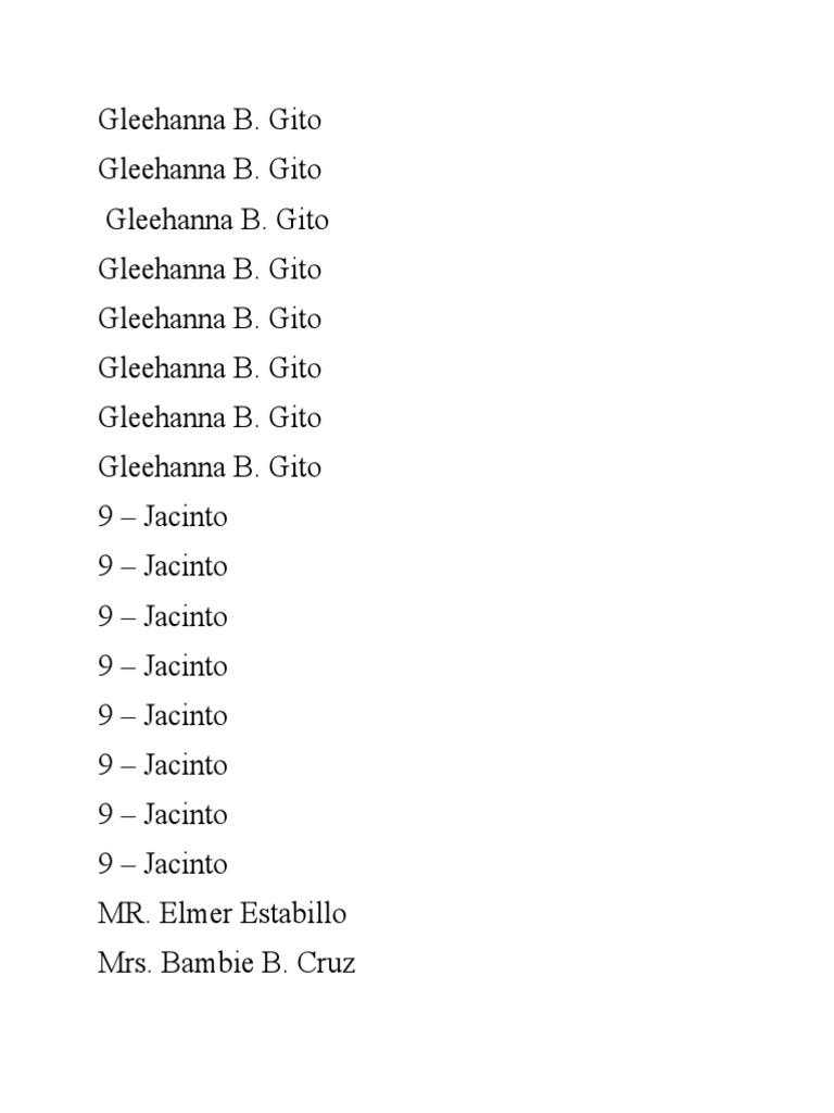 Names | PDF | Sports & Recreation