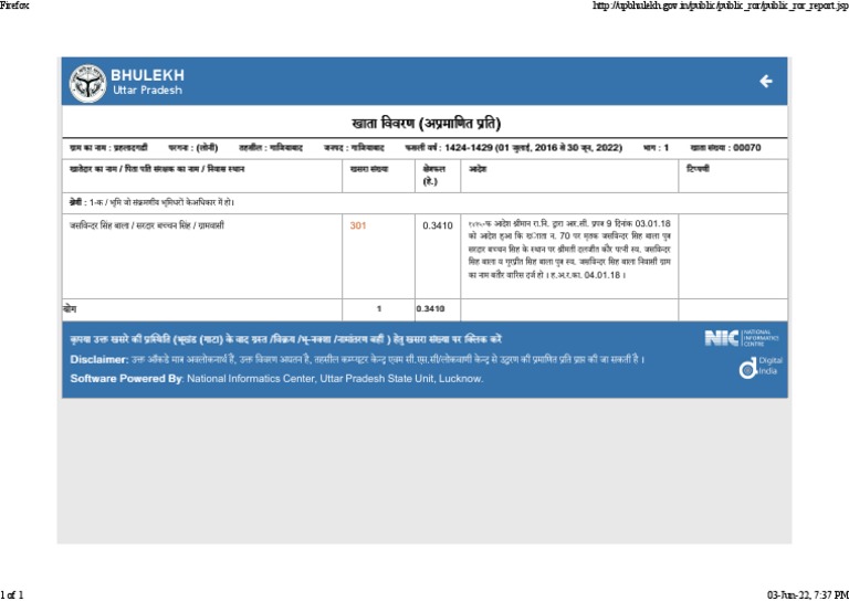Public Ror Report - JSP | PDF