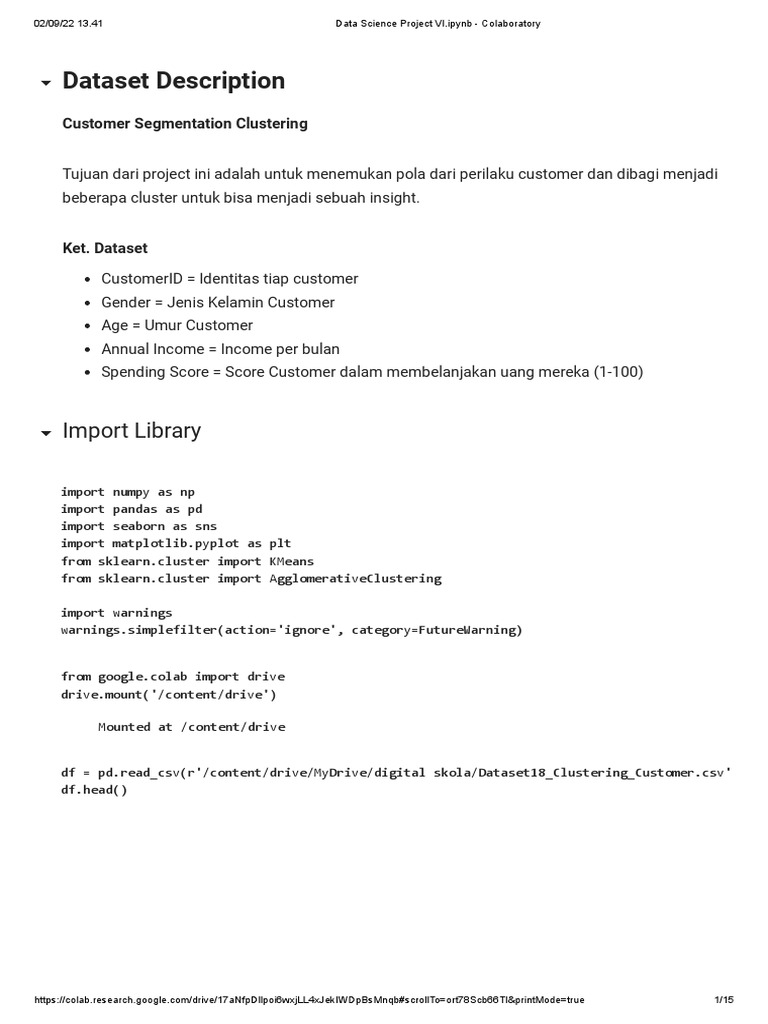 Data Science Project VI - Ipynb - Colaboratory | PDF | Free Content | Information Science