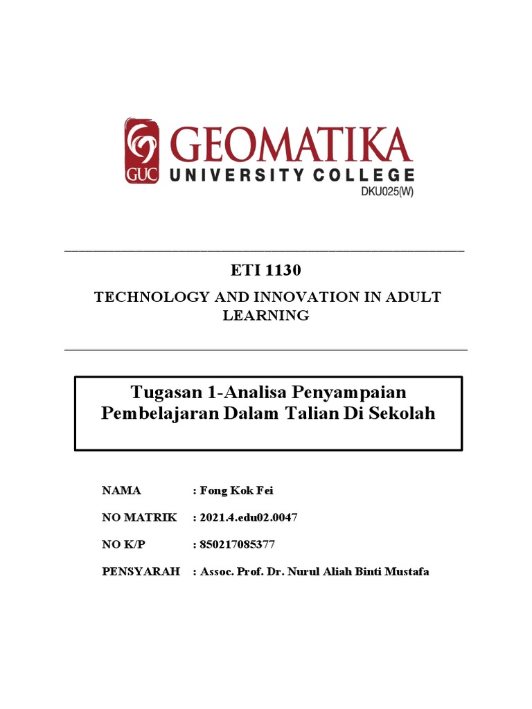 Eti 1130 Tugasan 1 | PDF