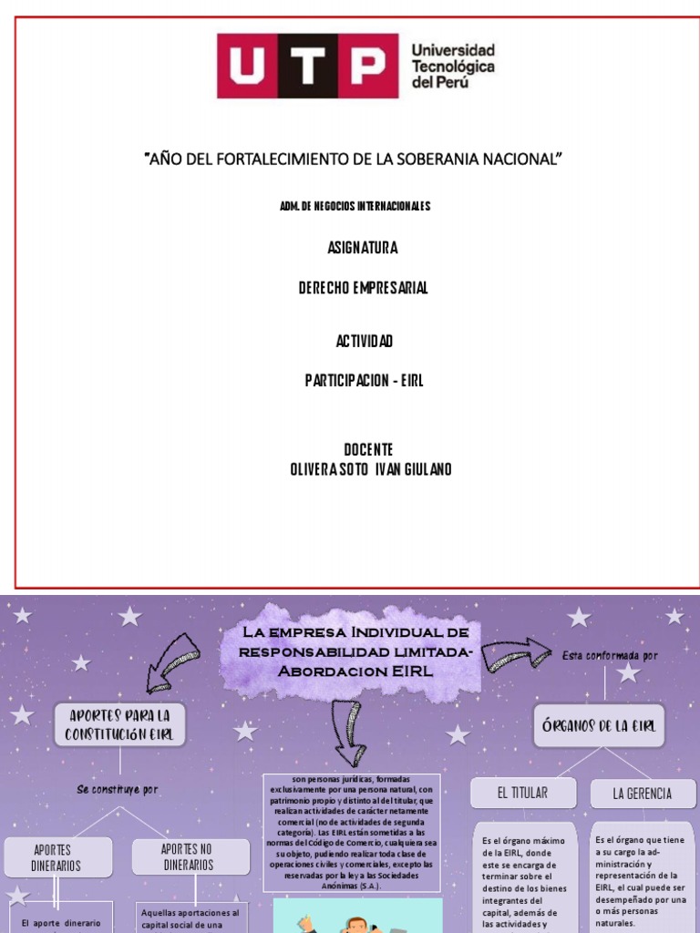 EIRL | PDF | Business | Economias