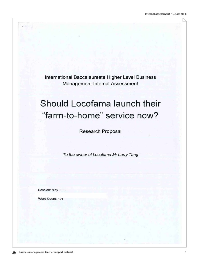 IA Example - 21 Marks | PDF | Marketing | Business