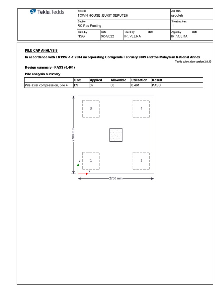RC Pad Footing | PDF | Applied And Interdisciplinary Physics ...