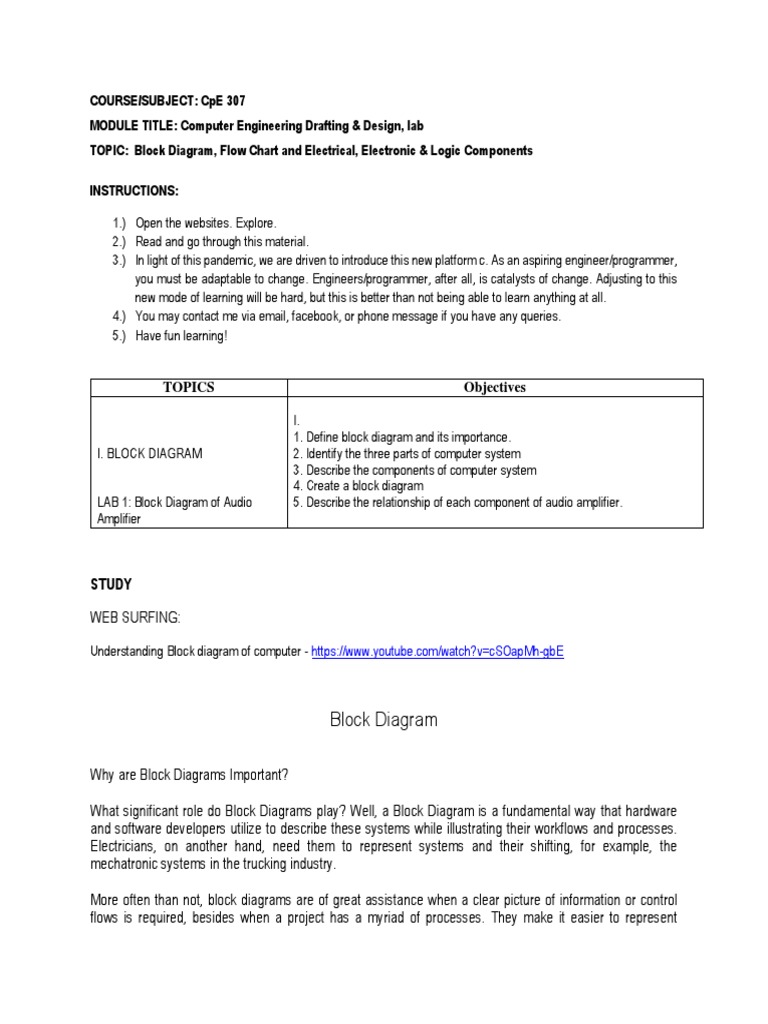 Topic 1 Block Diagram | PDF | Input/Output | Computer Data Storage Topic 1 Block Diagram | PDF | Input/Output | Computer Data Storage