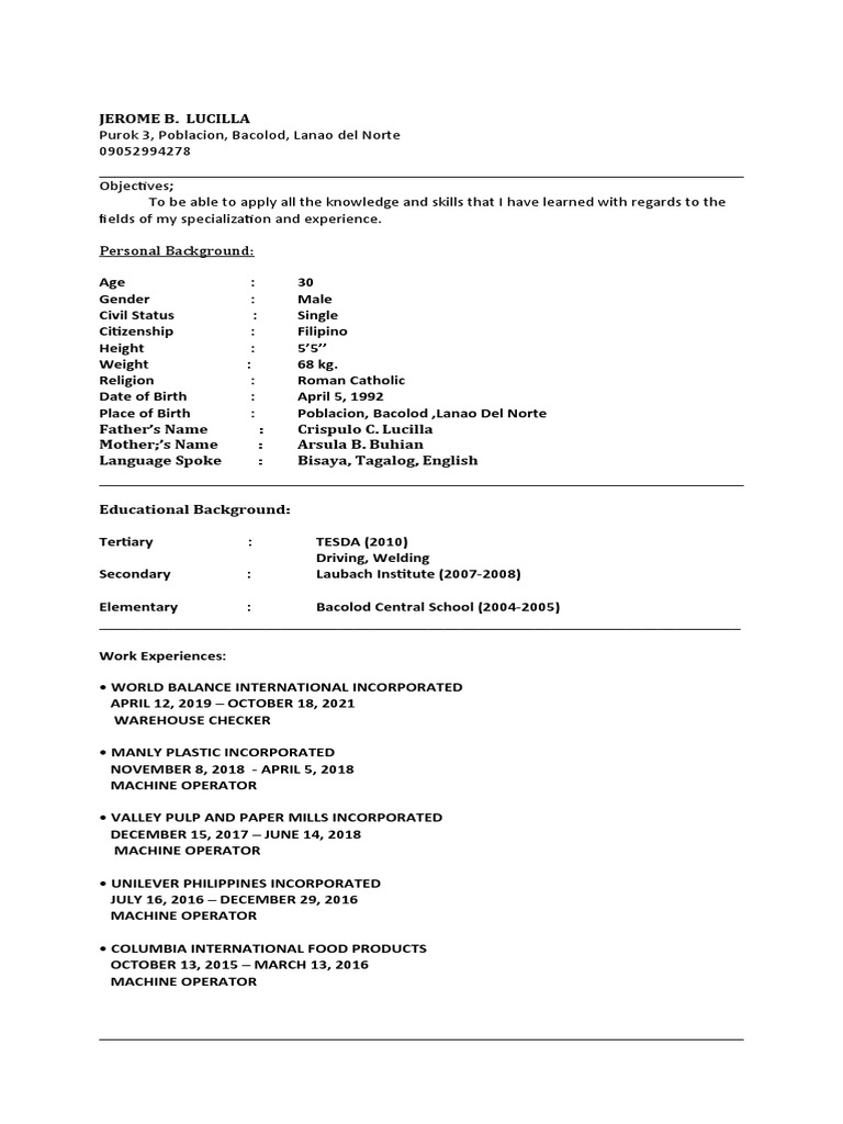 Resume.2022 Jerome | PDF