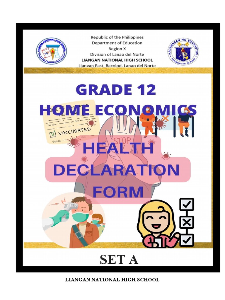 Health DEclaration Form SET A | PDF | Common Cold | Virology