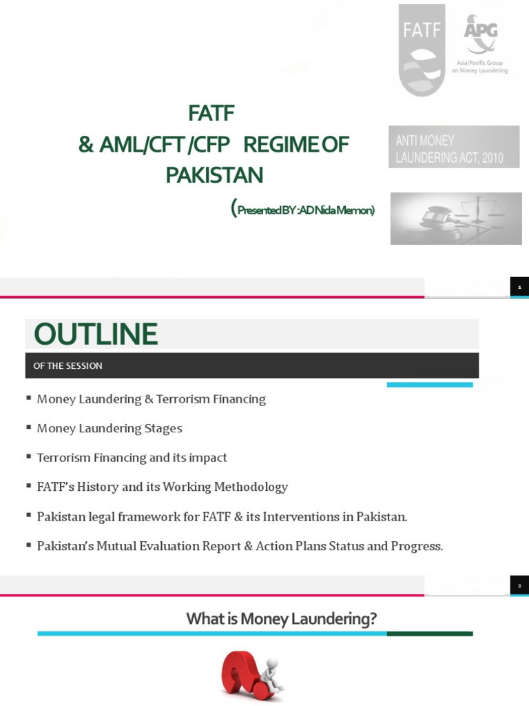 01 - Introduction To AML CFT CPF | PDF | Money Laundering | Terrorism ...