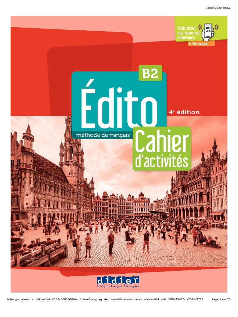 Edito B2 - Édition 2022 - Extrait Du Cahier D'activités | PDF
