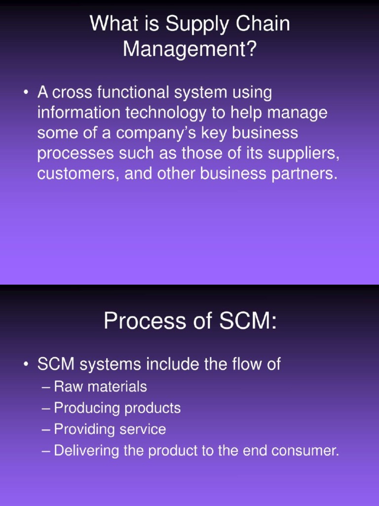 SCM | PDF