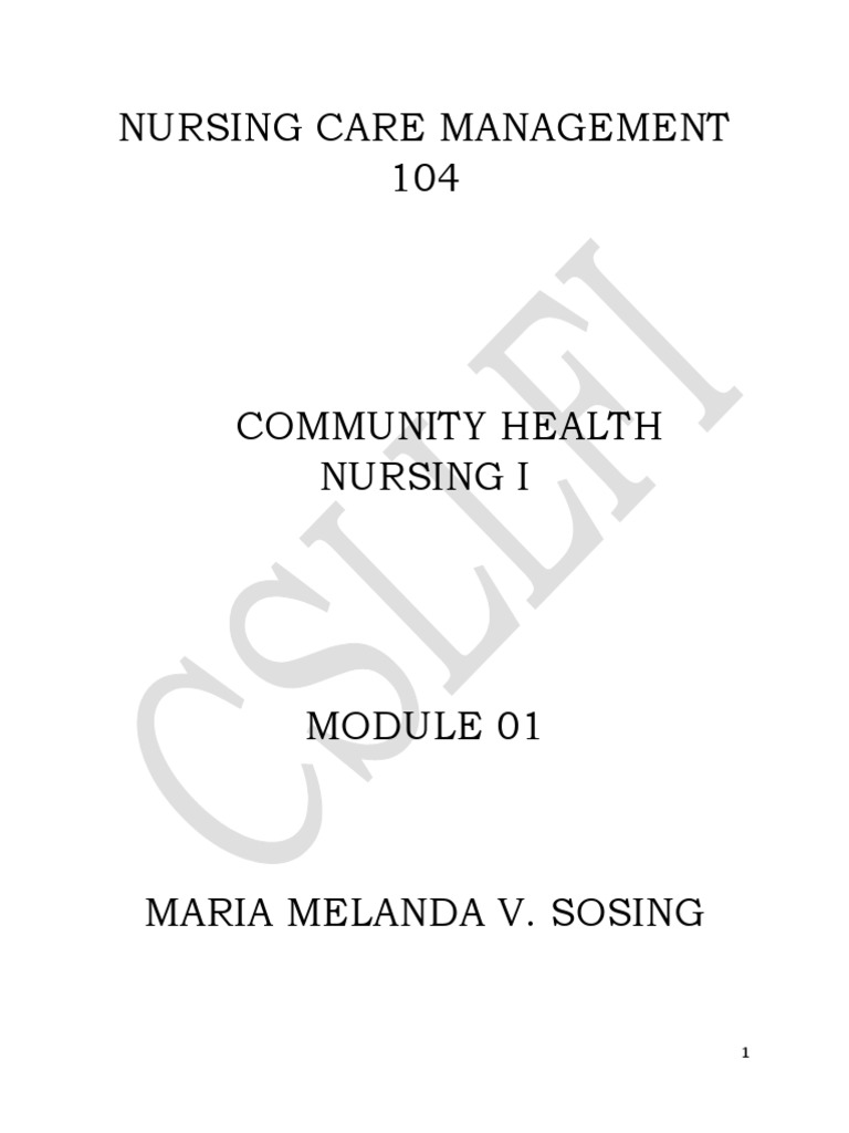 MODULE 01 UNIT I Family Family Health | PDF | Family | Preventive ...