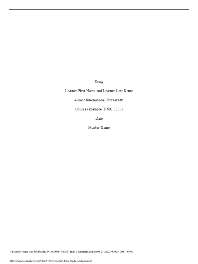 Airbnb Case Study Analysis | PDF | Airbnb | Sharing Economy