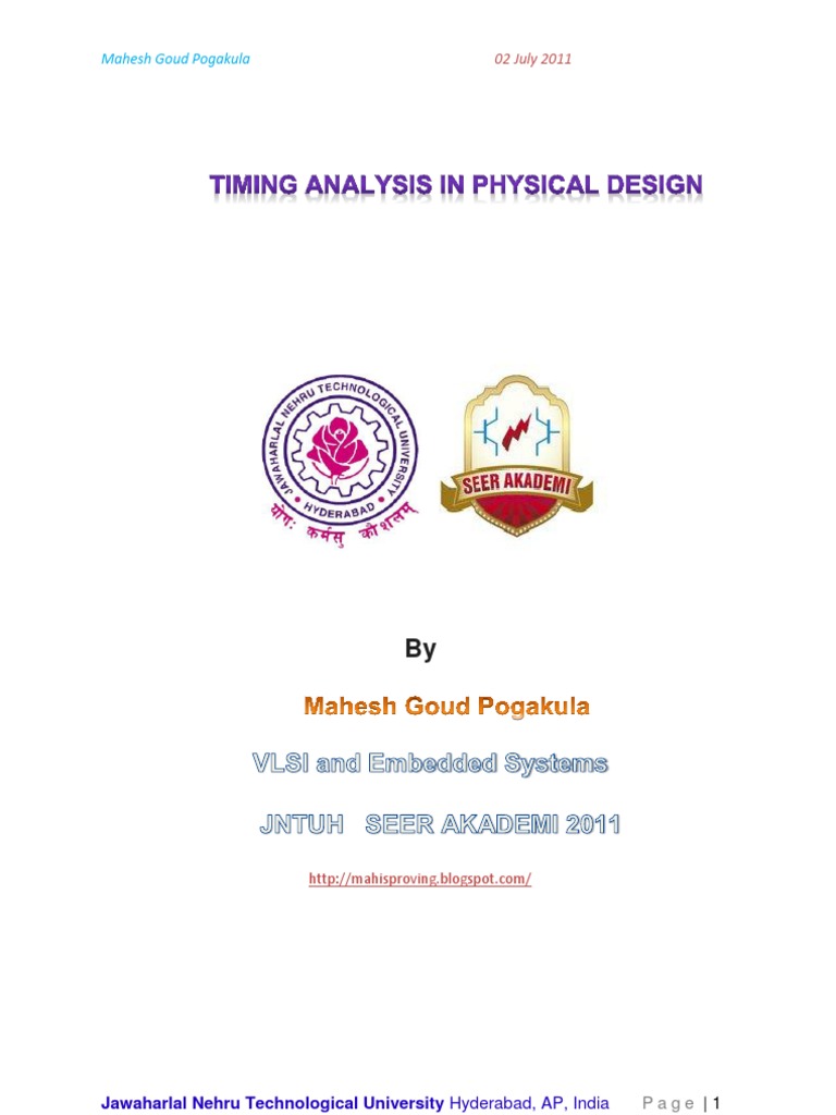 Timing Analysis in Physical Design | PDF | Electrical Engineering ...