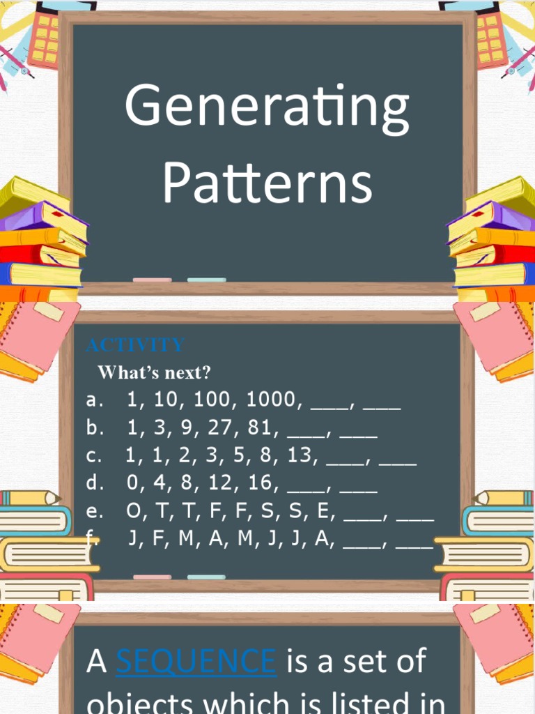 Generating Pattern v.2 | PDF | Sequence | Abstract Algebra