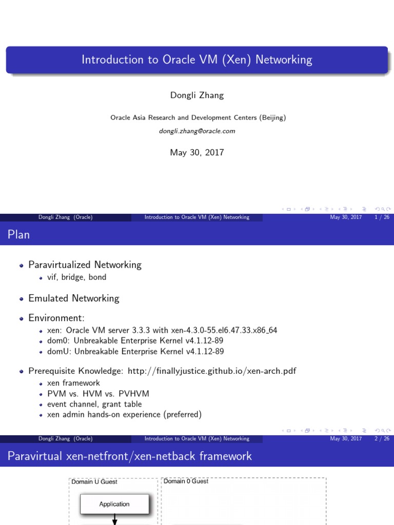 Xen Networking | PDF | Device Driver | System Software