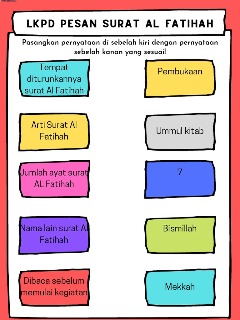 LKPD Al Fatihah | PDF