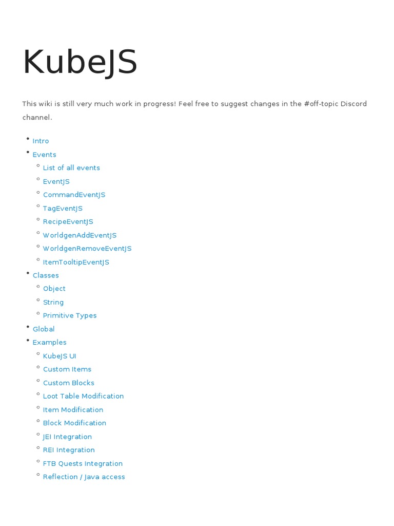 Kubejs | PDF | Data Type | Bit