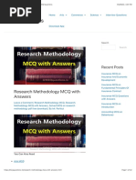 Research Methodology MCQ Questions and Answers PDF | PDF | Multiple ...