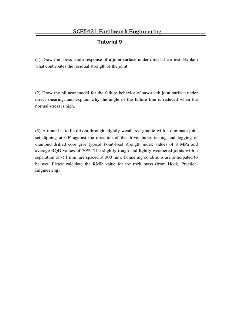 Tutorial 09 | PDF | Strength Of Materials | Solid Mechanics