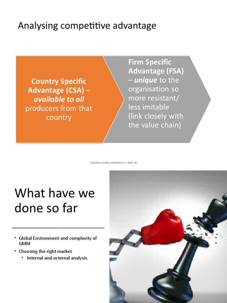 Lecture 3 Uwe How Transferable Is Global Competitive Advantage CC ...