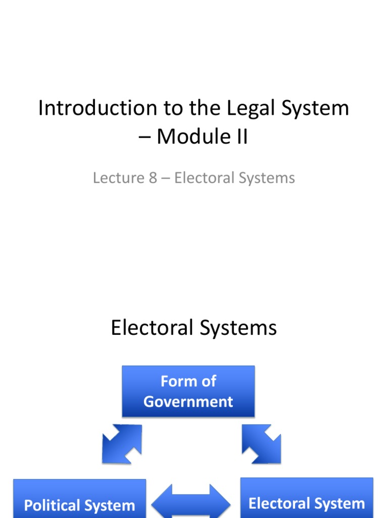 08 - Electoral System | Download Free PDF | Voting | Two Round System