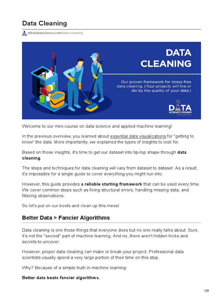Data Cleaning (Examples) | PDF | Outlier | Machine Learning