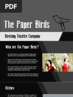 Key Elements in The Paper Birds' Theatre | PDF | Foreign Language ...
