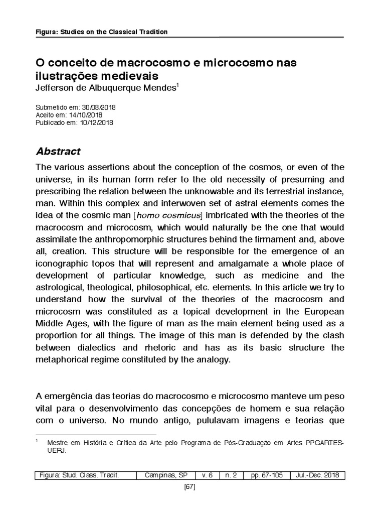 Conceito de Microcosmo e Macrocosmo | PDF | Neoplatonismo