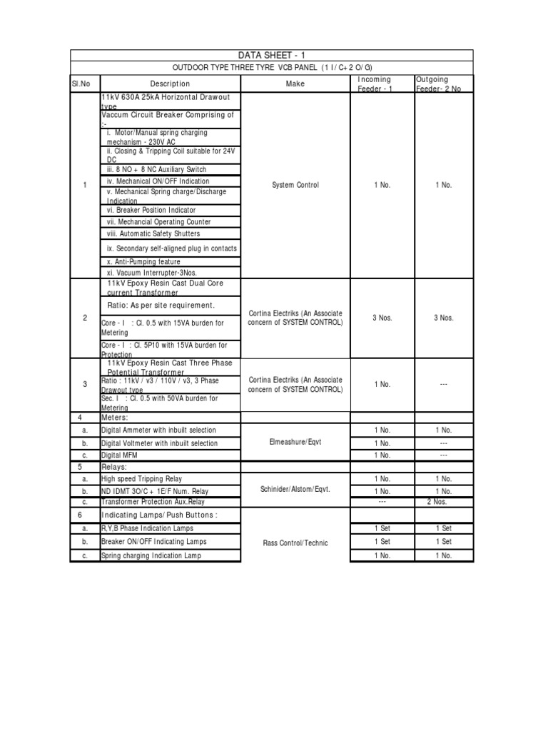 Data Sheet 1 | PDF | Relay | Switch
