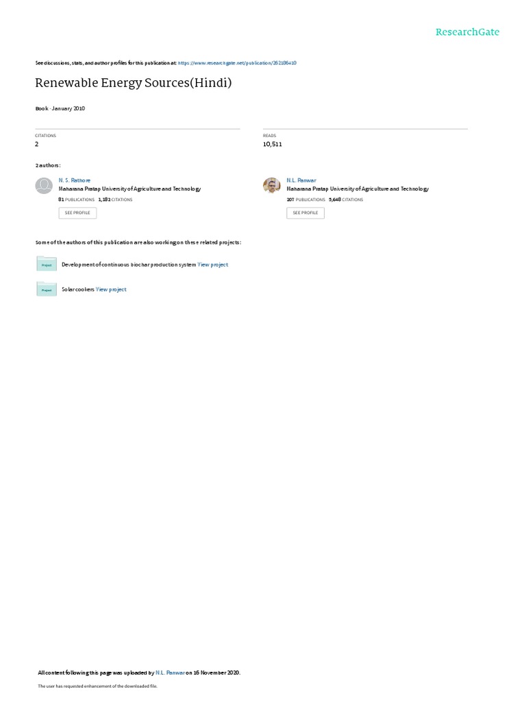 Join AICTE All India Polytechnic AICTE Telegram Group Renewable Energy Hindi | PDF