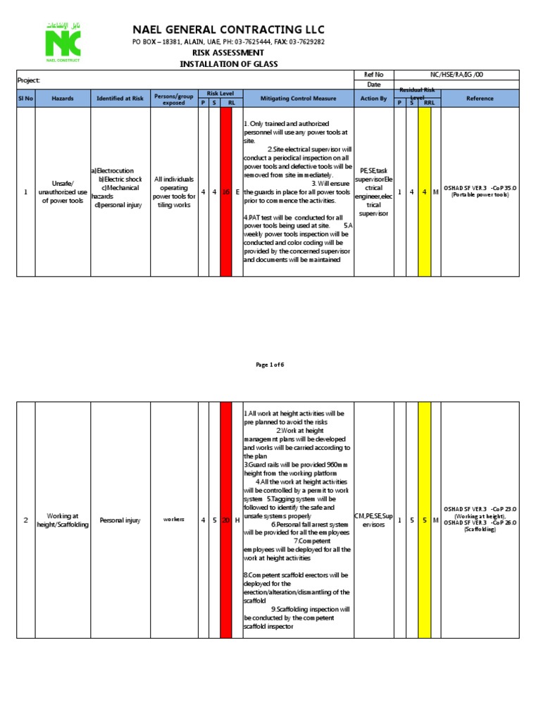 Installation of Glass | PDF | Personal Protective Equipment | Workplace