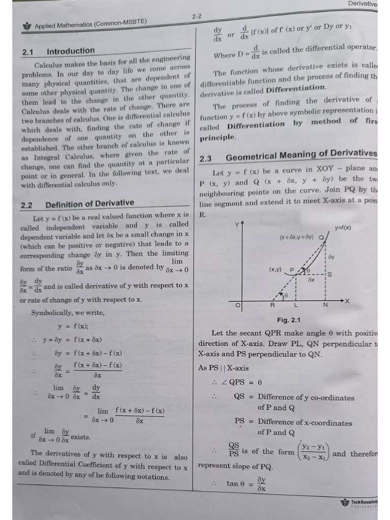 Join All India Polytechnic AICTE Telegram Group Derivatives PDF | PDF