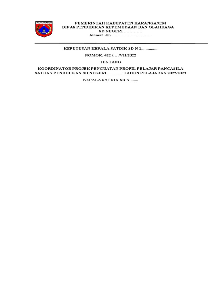 SK Koordinator p5 | PDF | Seni