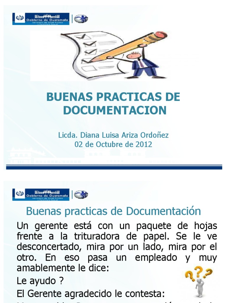 Buenas Practicas de Documentacion MSPAS | PDF