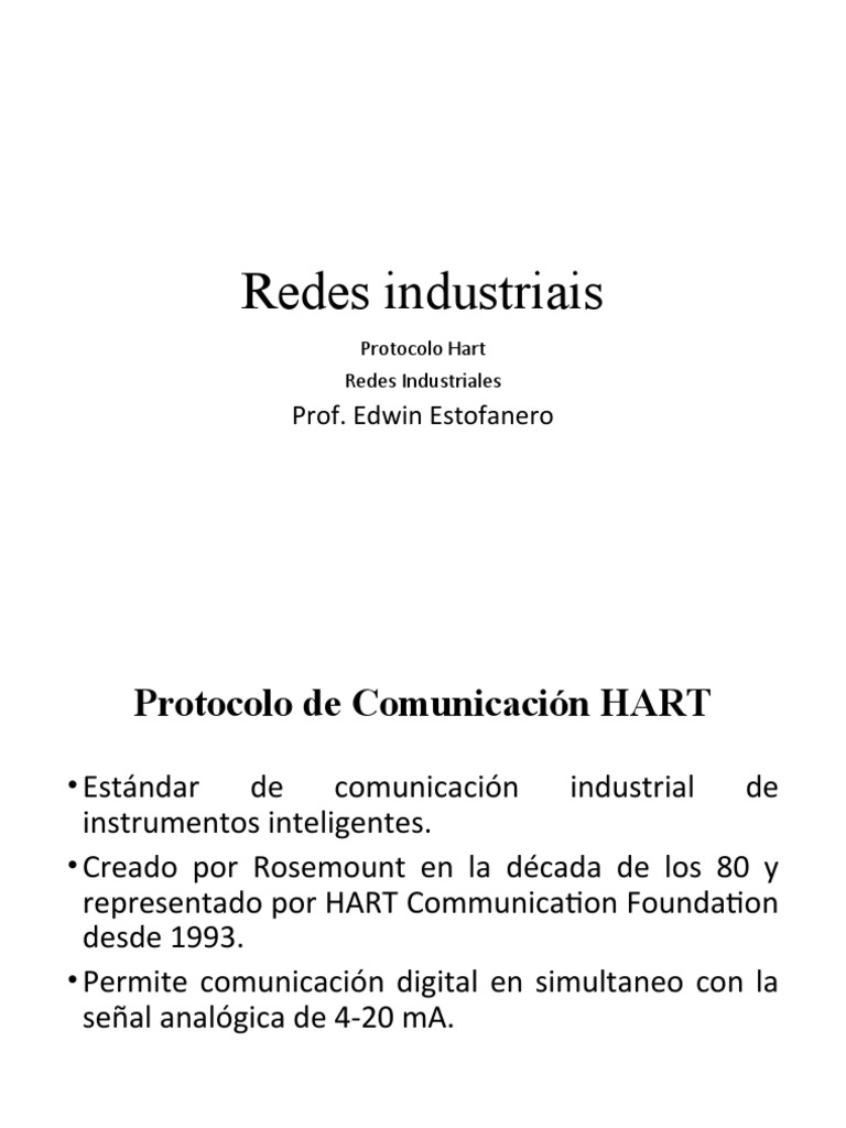 Protocolo Hart | PDF | Edad de información | Arquitectura de Computadores