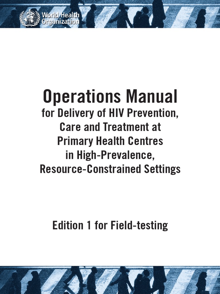 Operations Manual | PDF | Hiv/Aids | Preventive Healthcare