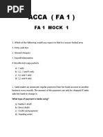 Fa2 Mock Exam 2 | PDF | Debits And Credits | Banks